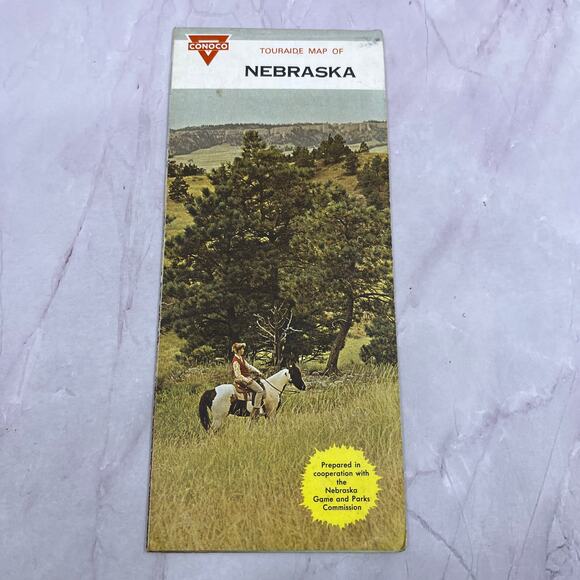 None and/or Unknown | Accents | 968 Touraide Map Of Nebraska Conoco Fold Out Map Th2mp1 | Poshmark